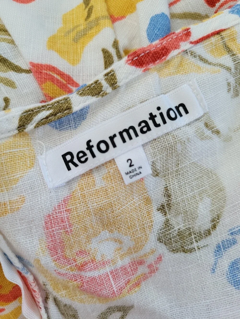 Reformation | Dresses | Reformation Dory Linen Halter Mini Dress Fruit ...